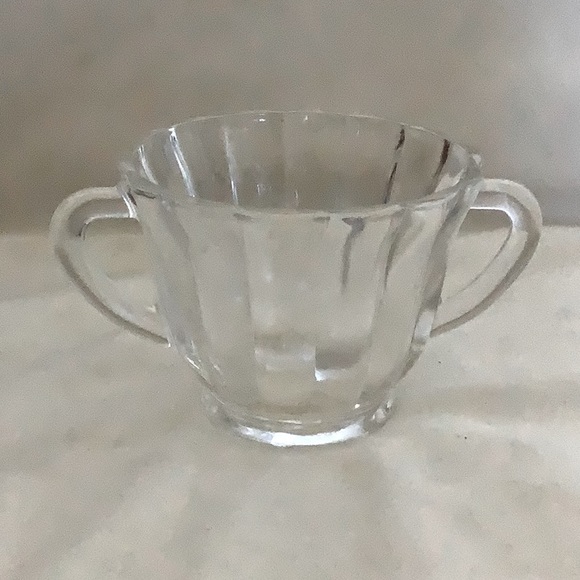 Dining | Vintage Two Handle Pressed Glass Sugar Dish | Poshmark